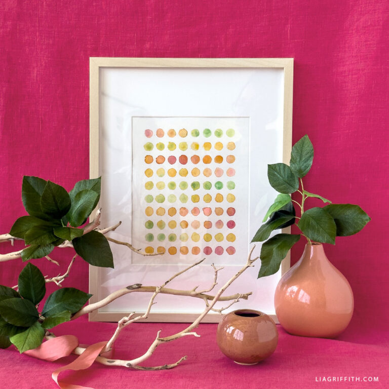 Watercolor Dot Art Practice - Lia Griffith