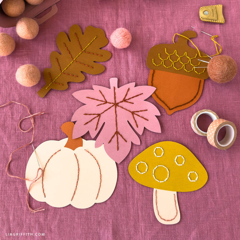 Fall Foliage Lacing Card - Lia Griffith