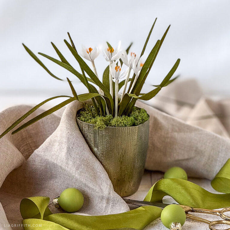 Crepe Paper Potted Sand Lily - Lia Griffith