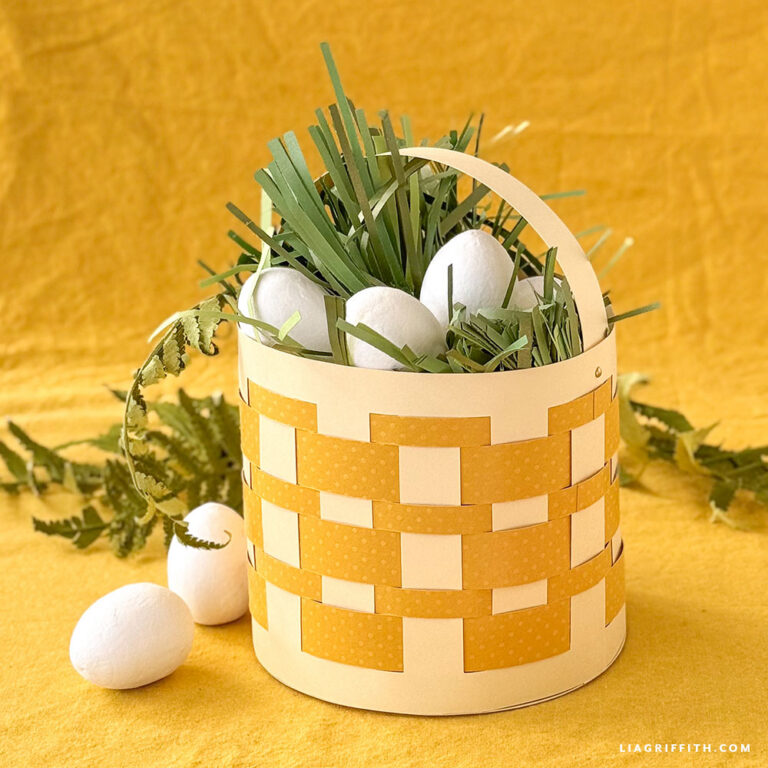 Cardstock Woven Basket - Lia Griffith