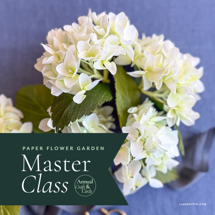 Crepe Annabelle Hydrangea Video Workshop - Lia Griffith