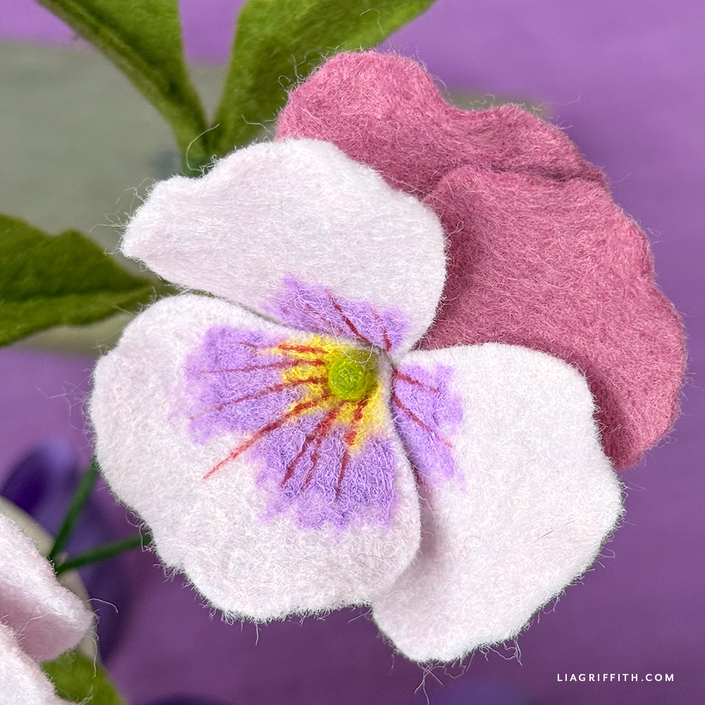 Felt Pansies - Lia Griffith